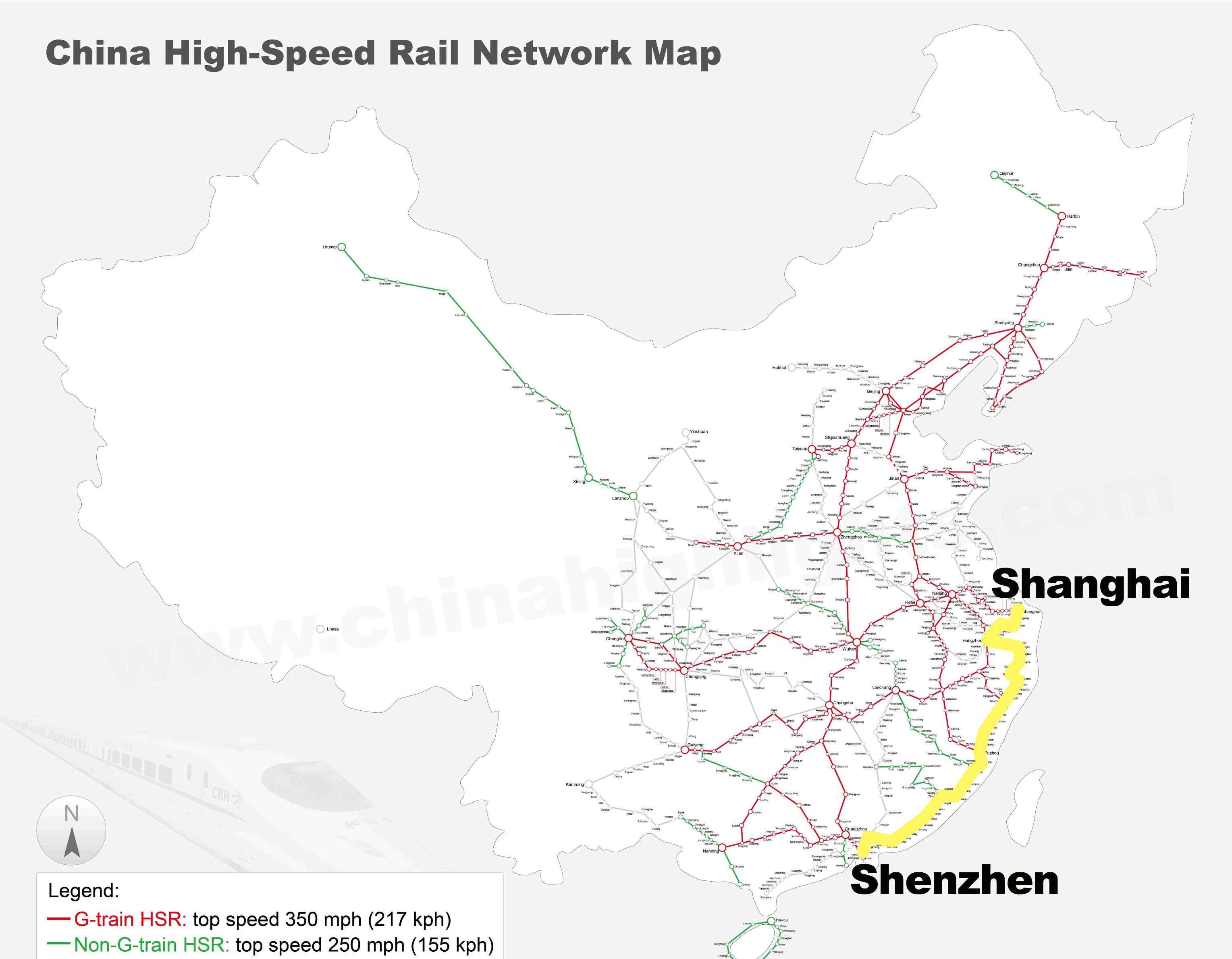 High-Speed Trains from Shanghai to Shenzhen: Distance, Timetables, and ...